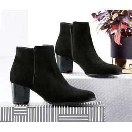 Tchibo - Veloursleder-Boots - Damen - Gr. 41 - schwarz