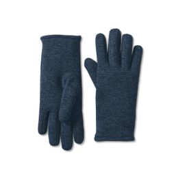 Tchibo - Strickfleece-Handschuhe - Unisex - Gr. 6,5 - dunkelblau