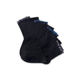 Tchibo - 7 Paar Socken - Damen - Gr. 39-42 - schwarz