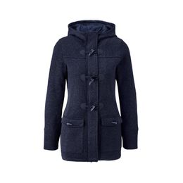 Tchibo - Strickfleece-Dufflecoat - Damen - Gr. L - dunkelblau