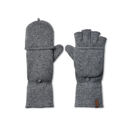 Tchibo - Strickfleece-Klappf&auml;ustlinge - Damen - Gr. 7,5 - grau
