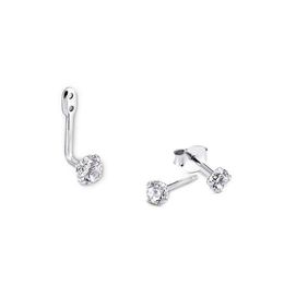 Tchibo - Silberohrstecker &raquo;Ear-Jacket&laquo; mit Zirkonia - silber