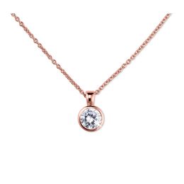 Tchibo - Solit&auml;r-Silberkette ros&eacute;vergoldet mit Zirkonia - gold