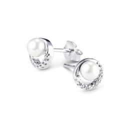 Tchibo - Silberohrstecker mit Muschelkernperle - silber