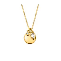 Tchibo - Silberkette gelbvergoldet mit Zirkonia - gold