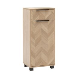 Schildmeyer Highboard &raquo;Piazza&laquo; - 40,3x33x91cm - schwarz - Holz / Kunststoff / Metall