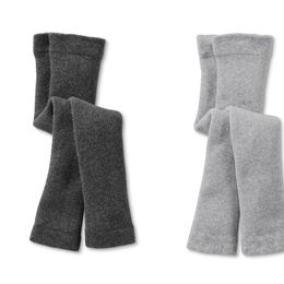 Tchibo - 2 Thermoleggings - Kinder - Gr. 122/128 - dunkelgrau/gestreift