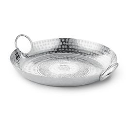 Tchibo - Dekoschale in geh&auml;mmerter Optik - silber