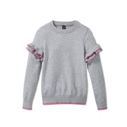 Tchibo - Feinstrickpullover - M&auml;dchen - Gr. 158/164 - grau