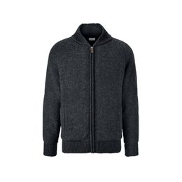 Tchibo - Gef&uuml;tterte Strickjacke - Herren - Gr. L - anthrazit
