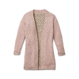 Tchibo - Grobstrickjacke - M&auml;dchen - Gr. 170/176 - rosa