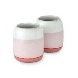 Tchibo - 2 Zahnputzbecher - apricot