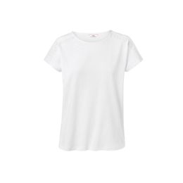 Tchibo - Shirt aus Leinenmix - Damen - Gr. L - wei&szlig;