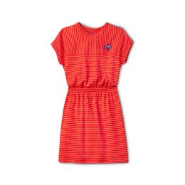 Tchibo - Jerseykleid - M&auml;dchen - Gr. 158/164 - orange/gestreift