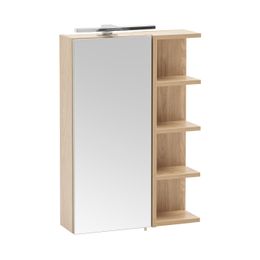 Tchibo - Spiegelschrank &raquo;Piazza&laquo; - 49,7x16x74,8cm - braun - Holz / Metall / Glas