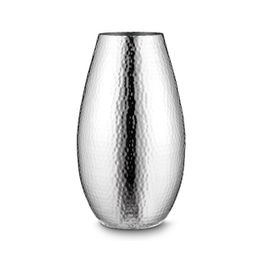 Tchibo - Vase in geh&auml;mmerter Optik - silber