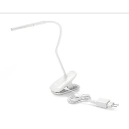 Tchibo - LED-Klemmleuchte mit Akku - wei&szlig;