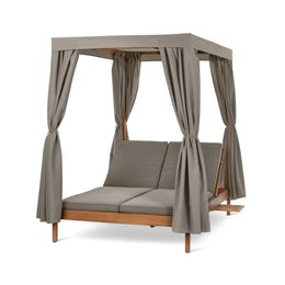 Tchibo - Outdoor-Himmelbett - 137,5x209x198cm - beige - Eukalyptus-Massivholz / Polyvinylchlorid / Polyester