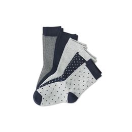 Tchibo - 5 Paar Socken - Damen - Gr. 39-42 - dunkelblau