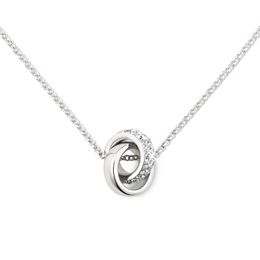 Tchibo - Kette verziert mit Swarovski Kristallen - silber
