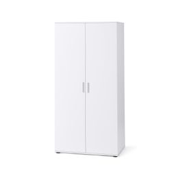 Tchibo - 2-t&uuml;riger Kleiderschrank - 90x60x185,5cm - silber - Holz / Aluminium / Metall