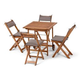 Tchibo - Klappbares Balkon-Set - 70x70x75cm - rosa - Akazienholz / Polyester / Polyurethan