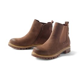 Tchibo - Veloursleder-Boots - Damen - Gr. 39 - braun