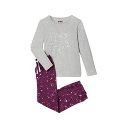 Tchibo - Pyjama - M&auml;dchen - Gr. 122/128 - bordeaux