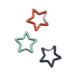 Tchibo - 3 Karabinerhaken &raquo;Stern&laquo; - mehrfarbig