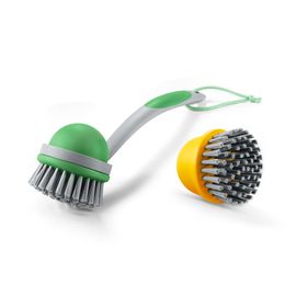Tchibo - 2-in-1-Sp&uuml;lb&uuml;rste mit auswechselbarem B&uuml;rstenkopf - gelb