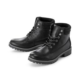 Tchibo - Leder-Boots - Damen - Gr. 38 - schwarz
