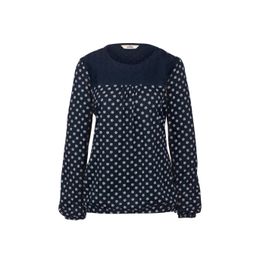 Tchibo - Blusenshirt mit Stickerei - Damen - Gr. M - dunkelblau/print