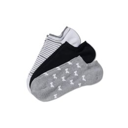 Tchibo - 3 Paar Damen-Sneakersocken - Damen - Gr. 35-38 - hellgrau