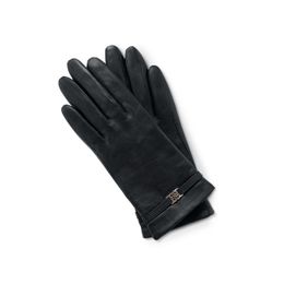 Tchibo - Lederhandschuhe mit Zierelement - Damen - Gr. 8 - schwarz