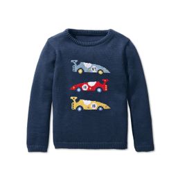 Tchibo - Feinstrick-Pullover - Jungen - Gr. 122/128 - blau