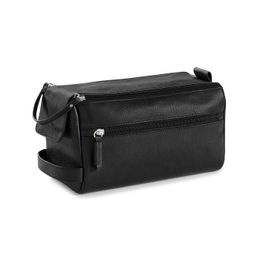 Tchibo - Leder-Kulturtasche - schwarz