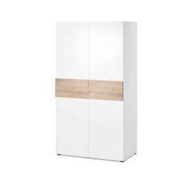 Tchibo - 2-t&uuml;riger Kleiderschrank - 100x54x185,5cm - braun - Holz / Glas / Acryl