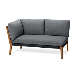 Tchibo - Loungem&ouml;bel-Chaiselongue - 139x72x70cm - schwarz - Holz / Eukalyptusholz / Aluminium