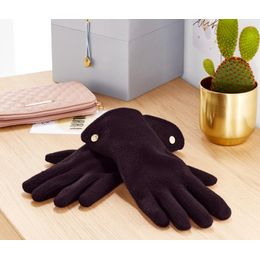 Tchibo - Fleece-Handschuhe - Damen - Gr. 7 - dunkelrosa