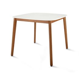 Tchibo - Gartentisch - 90x90x74,5cm - wei&szlig; - Eukalyptusholz