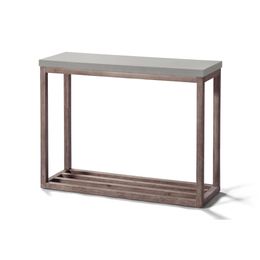 Tchibo - Konsolentisch in Betonoptik - 100x35x76cm - grau - Polyzement / Akazienholz