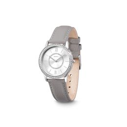 Tchibo - Damenuhr mit Lederarmband - silber