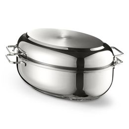 Tchibo - XL-Edelstahl-Br&auml;ter - silber