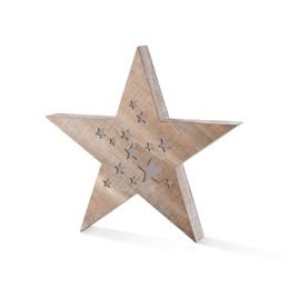 Tchibo - LED-Holzstern - braun