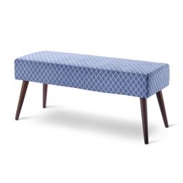 Tchibo - Polstersitzbank - 105,5x39,5x47cm - dunkelbraun - Buchenholz / Polyester / Filz