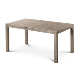 Tchibo - Ausziehbarer Gartentisch - 160x90x76cm - grau - Akazienholz