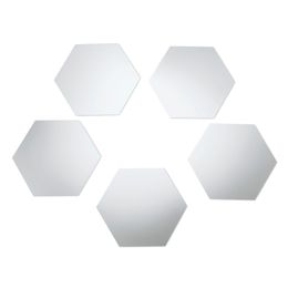 Tchibo - 5 selbstklebende Spiegelsticker - silber