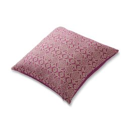 Tchibo - Jacquard-Dekokissenbezug - rosa