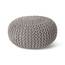 Tchibo - Gestrickter Sitzpouf - beige