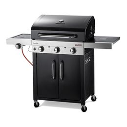 Char-Broil 3-Brenner Gasgrillwagen mit Seitenbrenner - silber